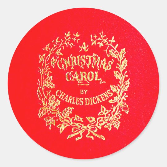 A Christmas Carol | Classic Round Sticker | Zazzle.com