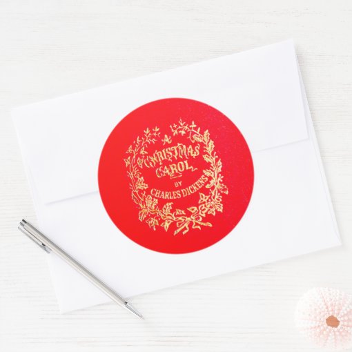 A Christmas Carol | Classic Round Sticker | Zazzle