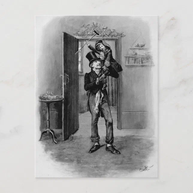 A Christmas Carol: Tiny Tim Holiday Postcard | Zazzle