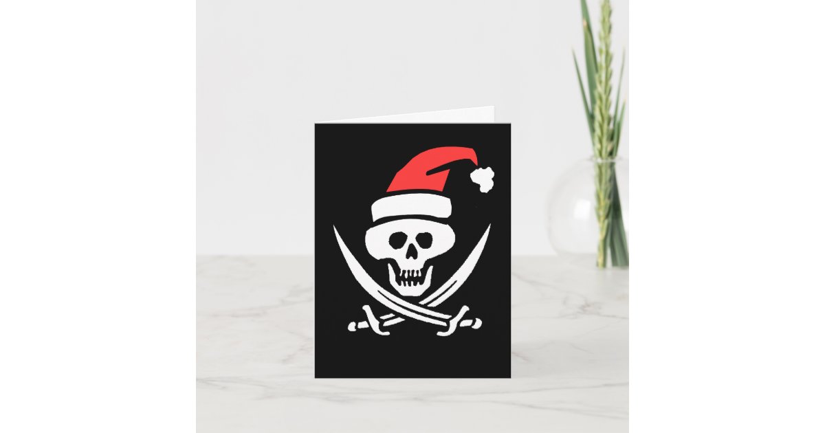 A Christmas Pirate Holiday Card | Zazzle