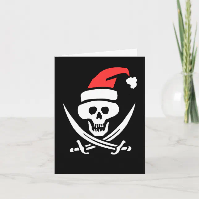 A Christmas Pirate Holiday Card | Zazzle