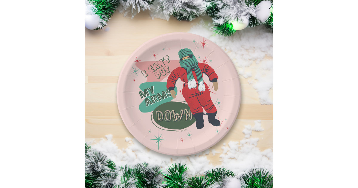 A Christmas Story - I Can't Put My Arms Down Paper Plates | Zazzle