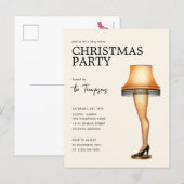 A Christmas Story Leg Lamp | Christmas Party Holiday Postcard | Zazzle
