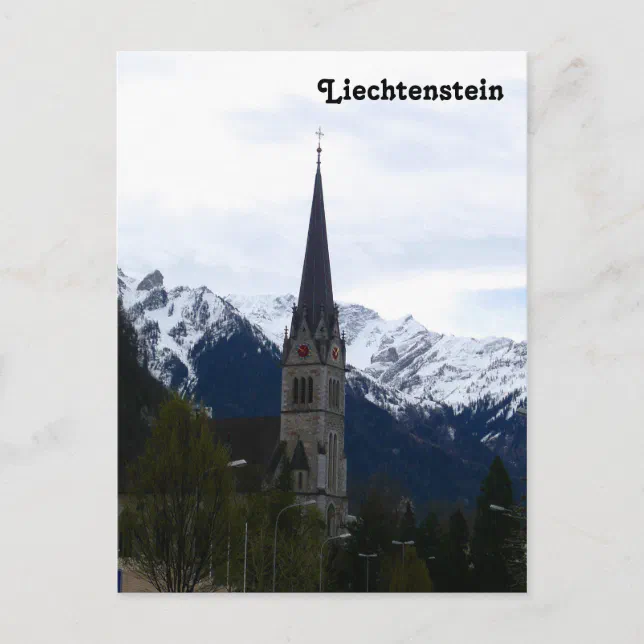A Church in Vaduz, Liechtenstein Postcard | Zazzle