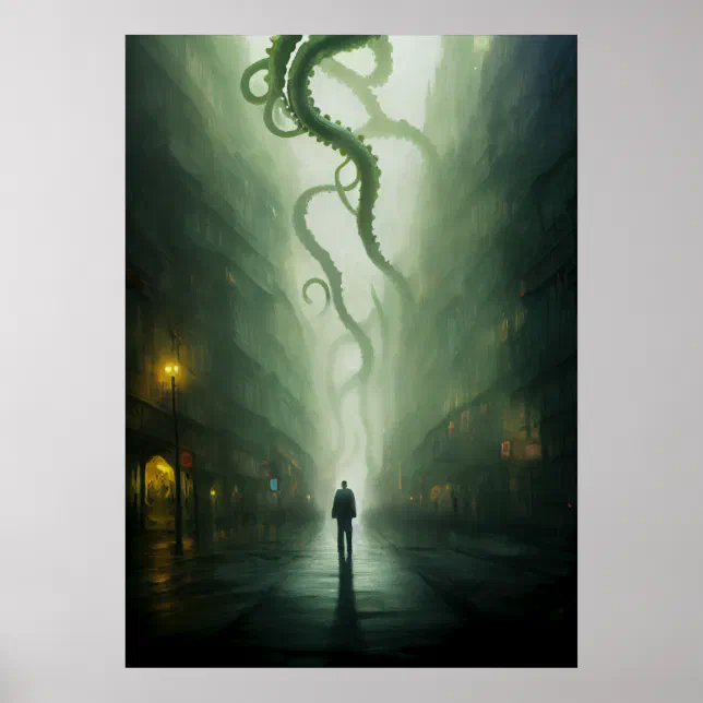A City Under Cthulhu Horror Poster | Zazzle