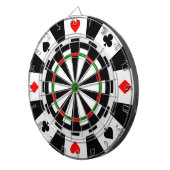 A Classic Game of Darts Poker Chip Style Dartboard With Darts | Zazzle