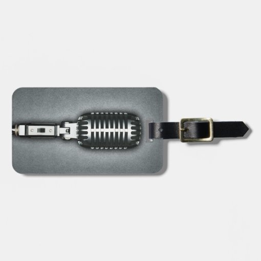 A Classic microphone Luggage Tag | Zazzle