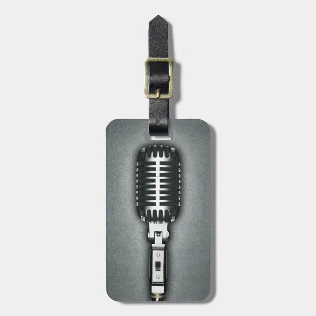 A Classic microphone Luggage Tag | Zazzle
