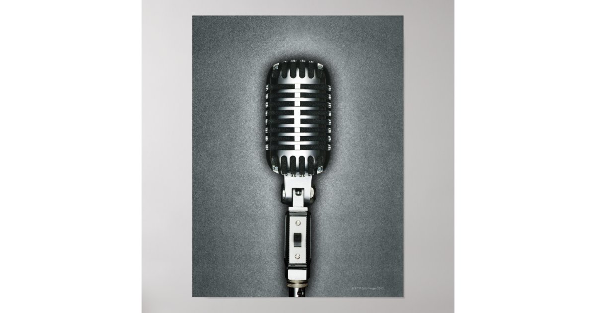 A Classic microphone Poster | Zazzle