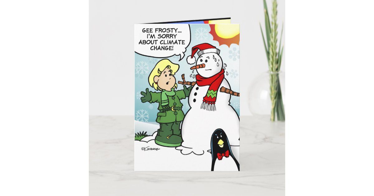 A Climate Change Christmas Holiday Card | Zazzle