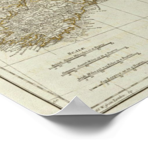 A complete map of the British Isles Poster | Zazzle