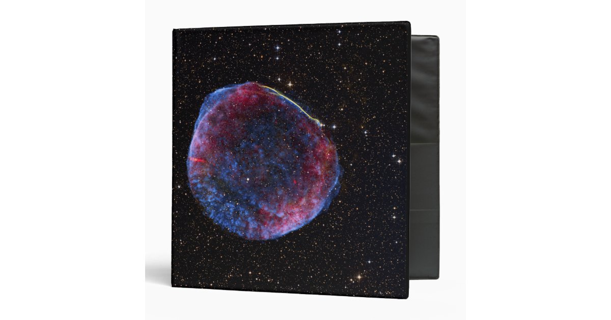 A composite image of the SN 1006 supernova remn 3 Ring Binder | Zazzle