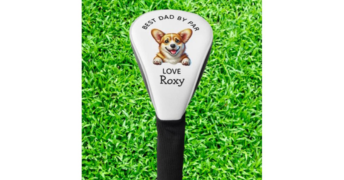 A Corgi-tastic Father’s Day Golf Head Cover | Zazzle