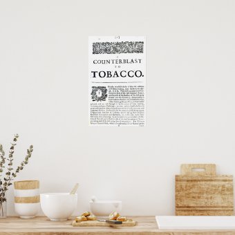 A Counterblast to Tobacco Poster | Zazzle
