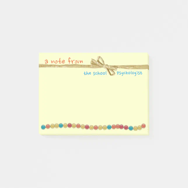 A Crafted Note from the School Psychologist | Zazzle