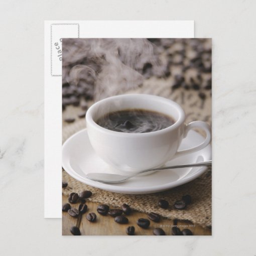 A cup of coffee postcard | Zazzle