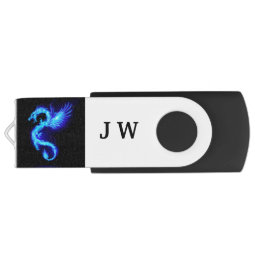 A Custom Blue Dragon USB Swivel Flash Drive | Zazzle