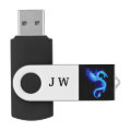 A Custom Blue Dragon USB Swivel Flash Drive | Zazzle
