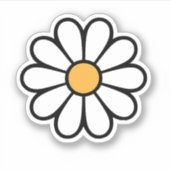 A cute daisy flower sticker | Zazzle