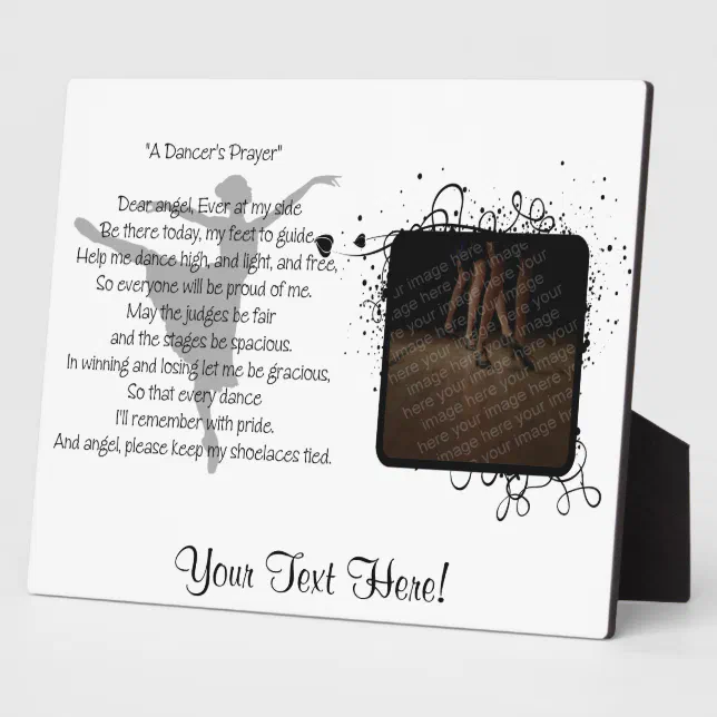 A Dancer's Prayer Dance Plaque | Zazzle
