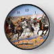 A Dash for the Timber, Frederic Remington, Clock | Zazzle