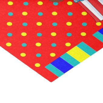 A Day at the Circus Kids Party Personalized Tissue Paper | Zazzle