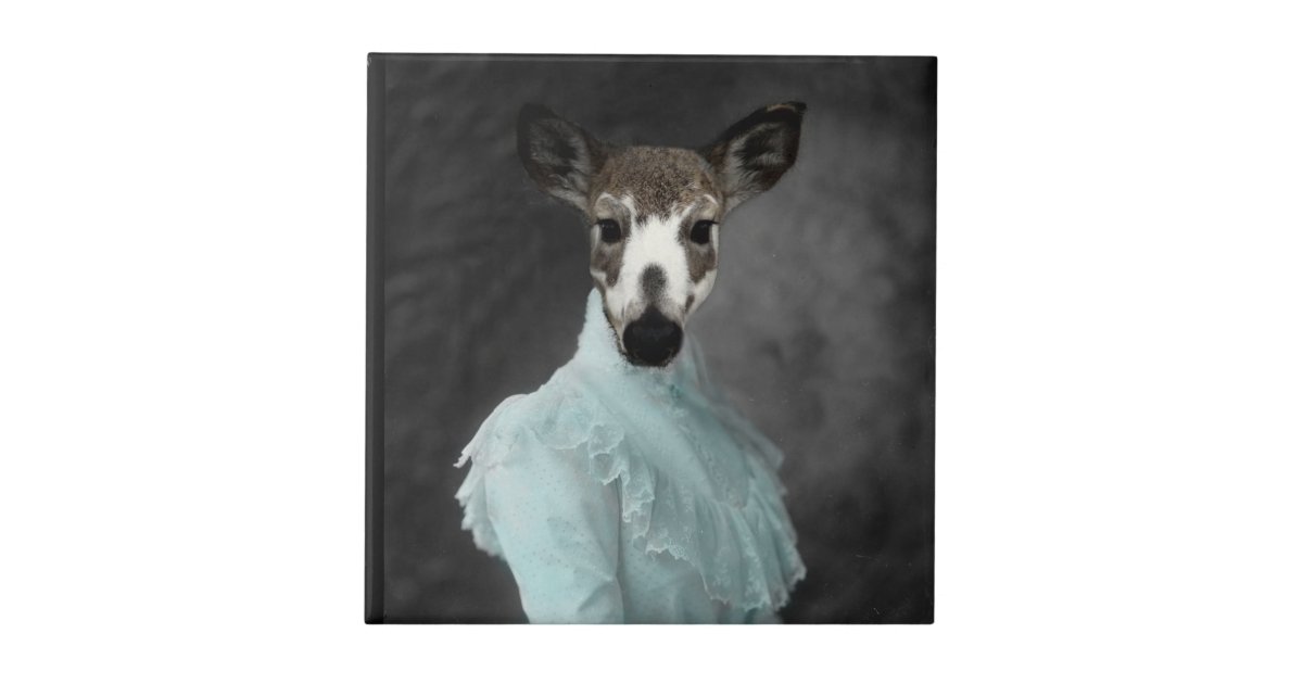 A Dear Deer Face Ceramic Tile | Zazzle