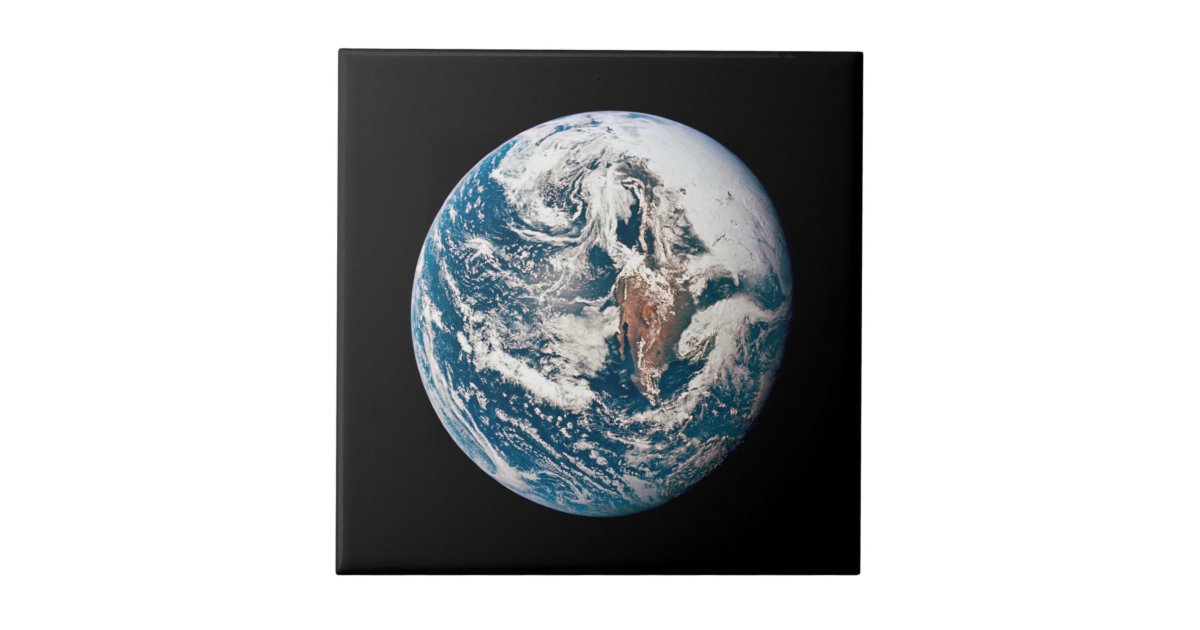 A Earth Taken From The Apollo 10 Spacecraft. Ceramic Tile | Zazzle