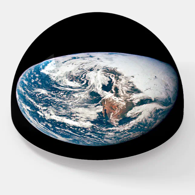 A Earth Taken From The Apollo 10 Spacecraft. Paperweight | Zazzle