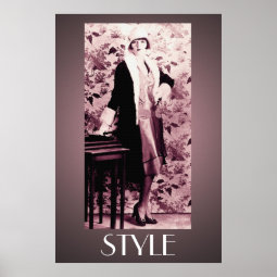 A Fabulous Flapper 36 x 24 Poster | Zazzle