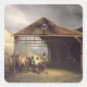 A Farrier shoeing a Horse Square Sticker | Zazzle