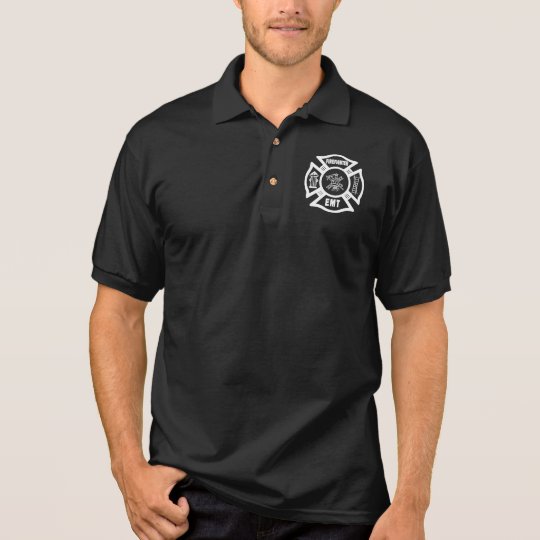 A Fire Dept EMT Polo Shirt | Zazzle.com