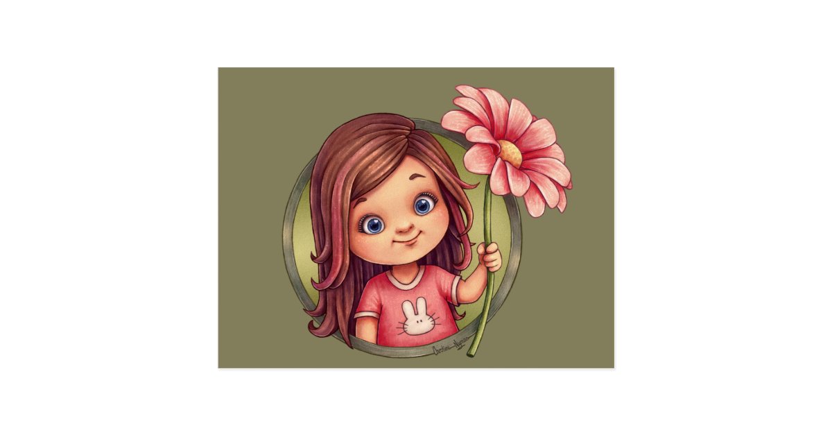 A flower for you postcard | Zazzle.com