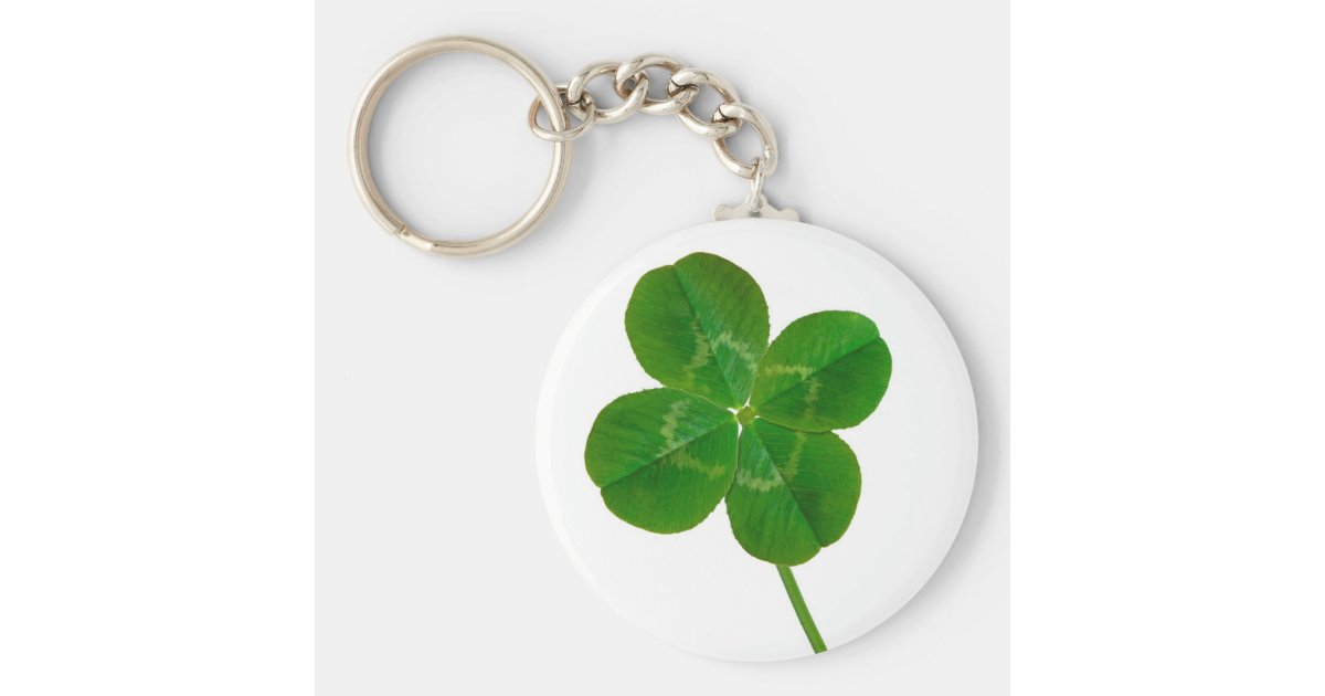 A Four Leaf Clover Keychain | Zazzle.com
