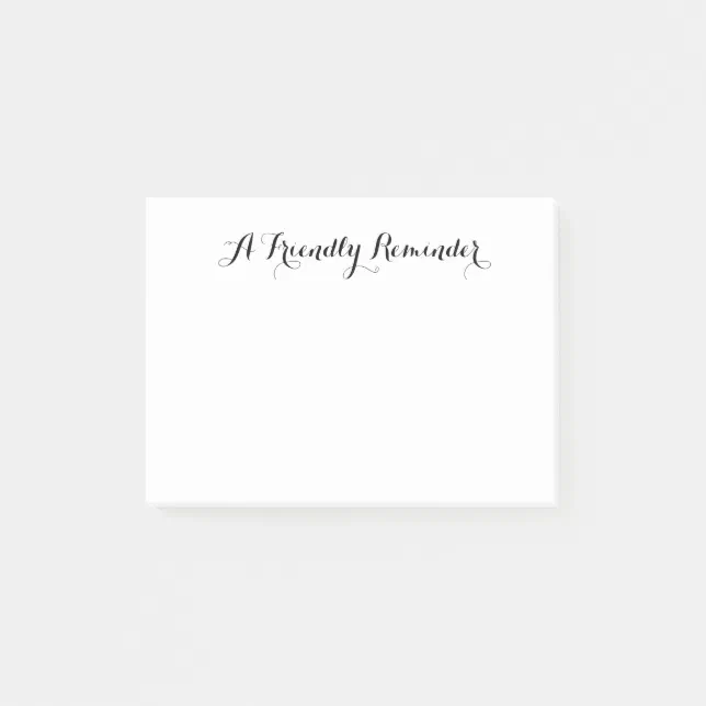 A Friendly Reminder Customizable Note | Zazzle