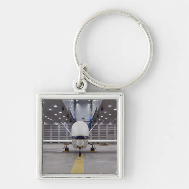 A front view of a Global Hawk unmanned aircraft Keychain | Zazzle