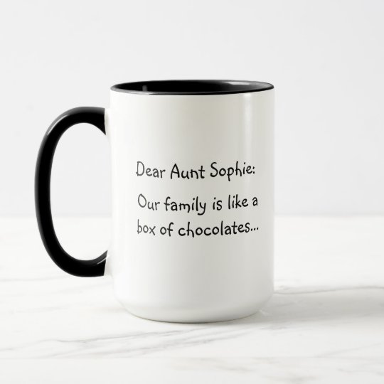 A funny custom text mug for a family member | Zazzle.com