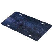 A galaxy of stars in the night sky license plate | Zazzle
