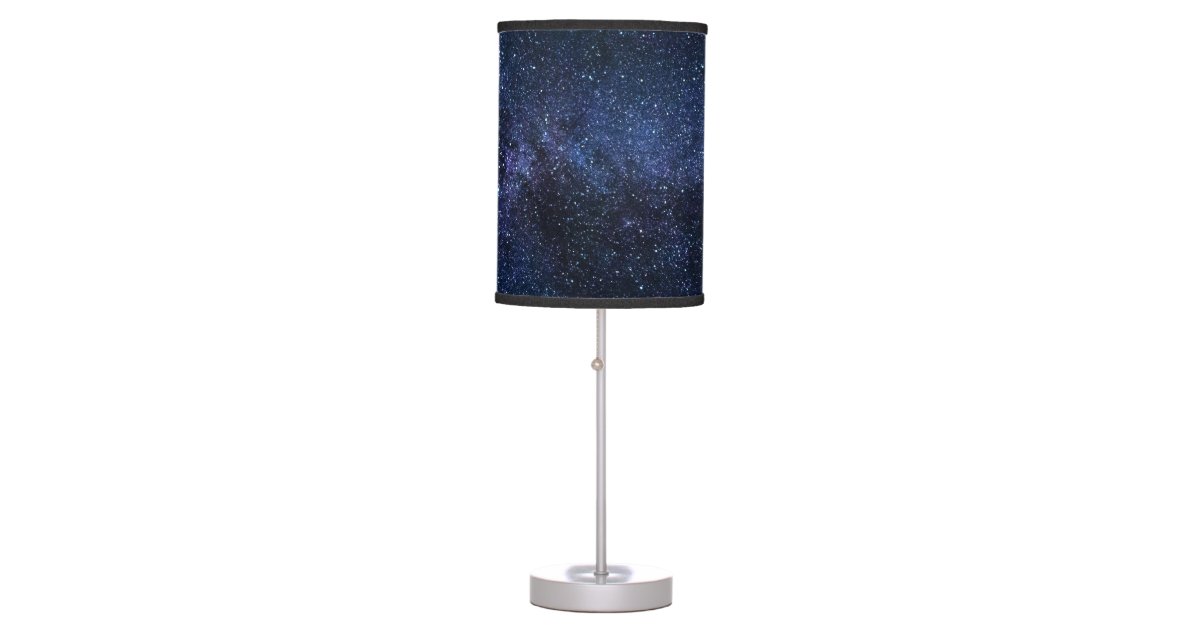A galaxy of stars in the night sky table lamp | Zazzle