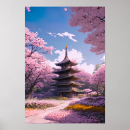 A Garden of Springtime Delight Poster | Zazzle