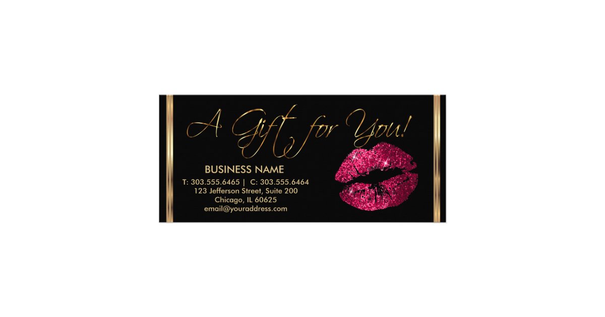 A Gift Certificate Pretty Hot Pink Lipstick | Zazzle