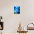 A Glowing Garden Pond Poster | Zazzle