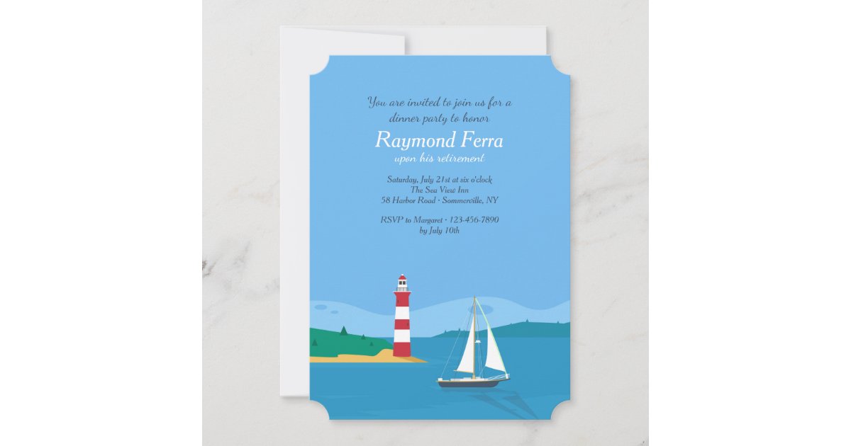 A Good Day for Sailing Invitation | Zazzle