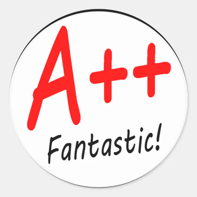 A++ Grade Sticker | Zazzle