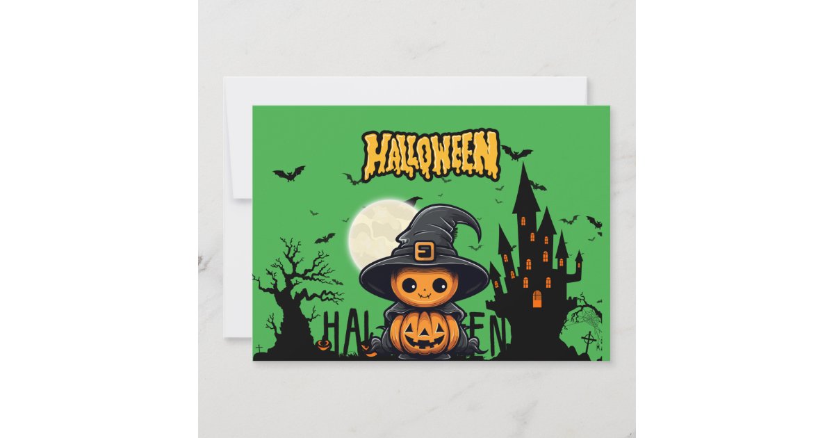 A Halloween-themed invitation | Zazzle