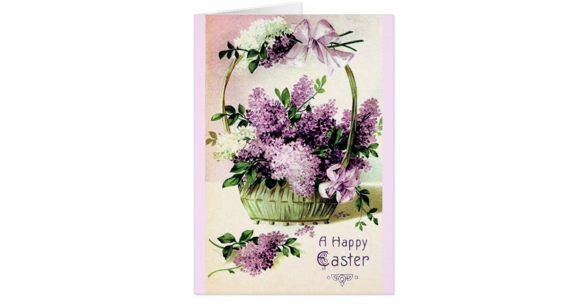 A Happy Easter ... Vintage Easter Card | Zazzle