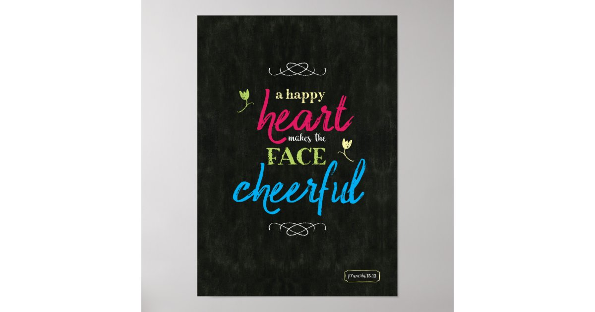'A Happy Heart' poster | Zazzle
