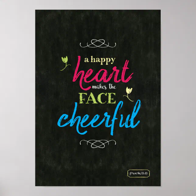 'A Happy Heart' poster | Zazzle
