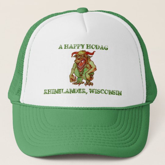 A Happy Hodag Rhinelander Wisconsin Fun Hat Caps | Zazzle.com