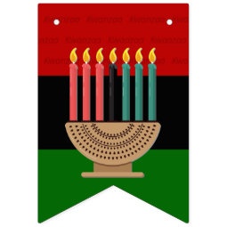 A HAPPY KWANZAA Pan African Bunting Flags | Zazzle